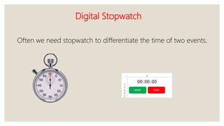 Digital Stopwatch | PPTX