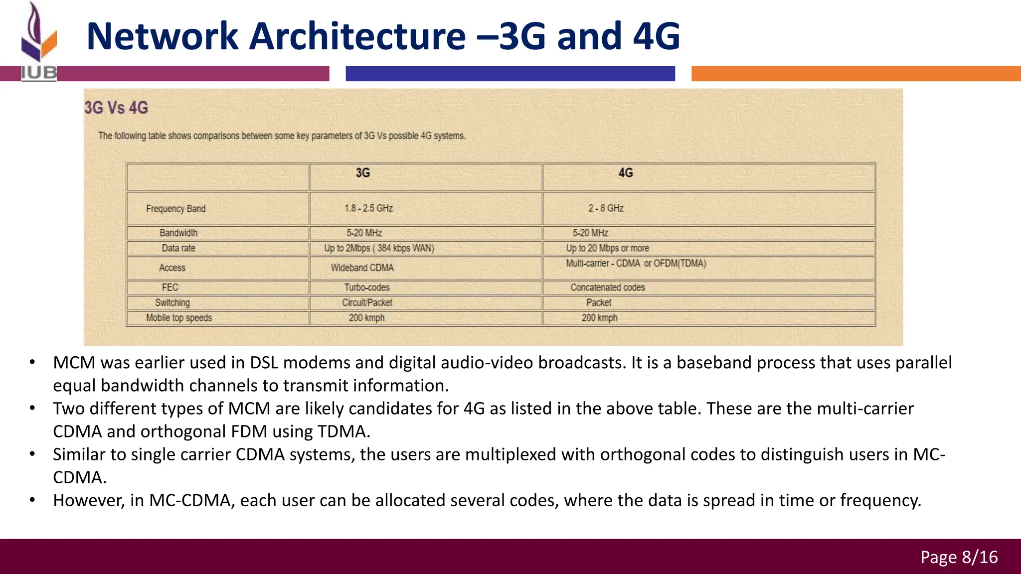 Presentation slide of 4g communication system. | PPTX