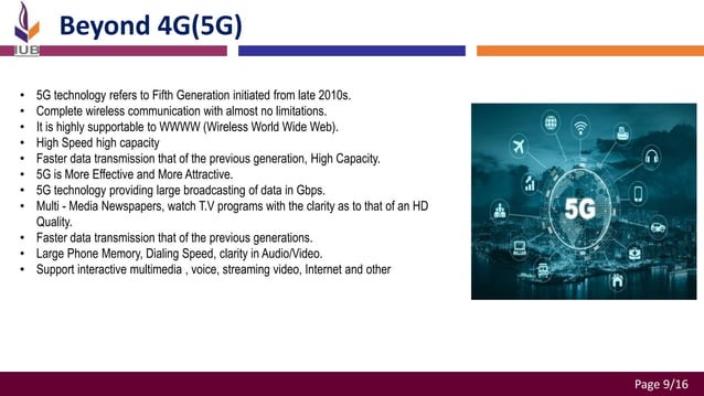 Presentation slide of 4g communication system. | PPTX
