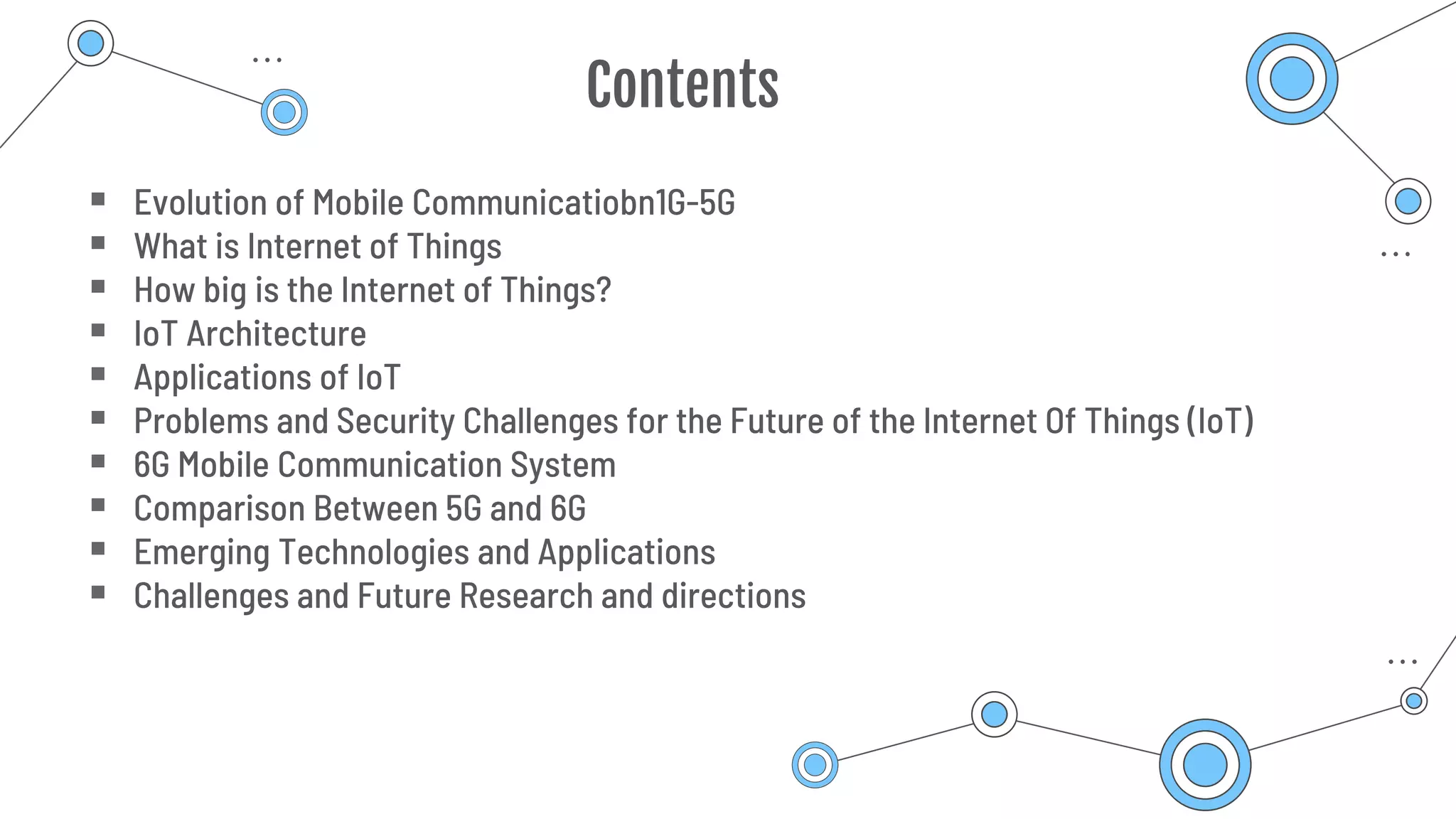 Evolution of Mobile Communication(1G-6G) and IoT | PPTX