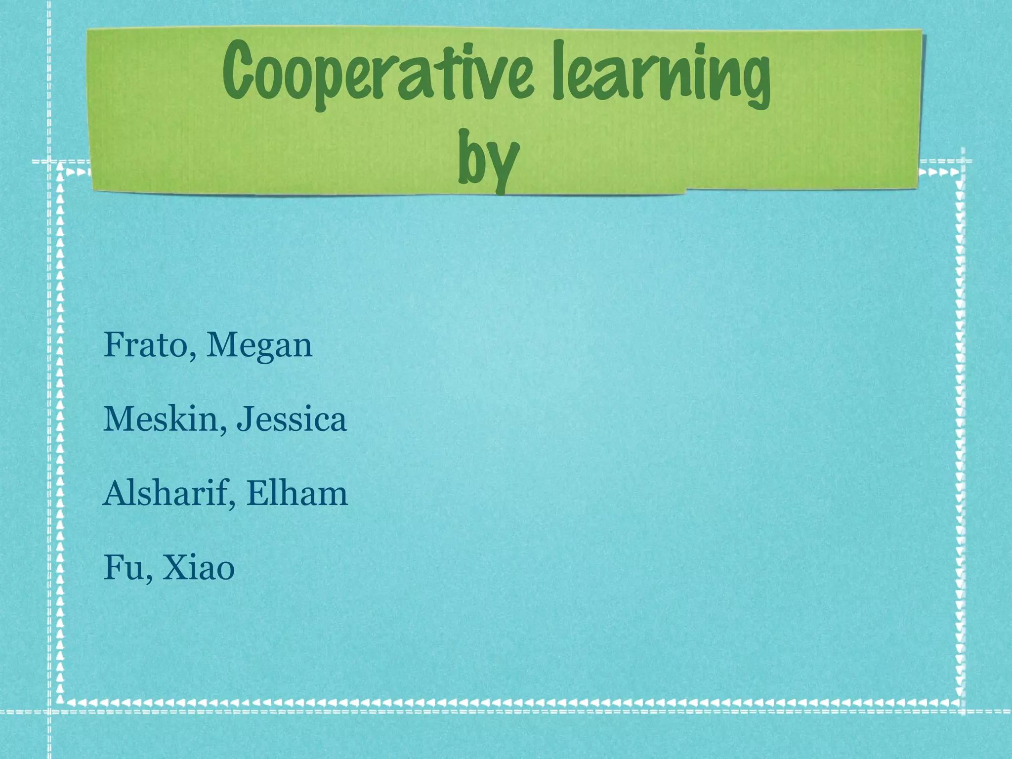 Ete 501 cooperative learning ppt | PPT