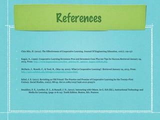 Ete 501 cooperative learning ppt | PPT