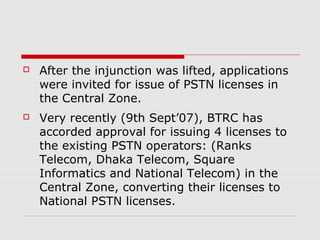 PSTN Overview in BD (ETE 521 L6) | PPT