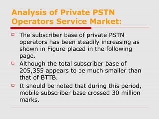 PSTN Overview in BD (ETE 521 L6) | PPT