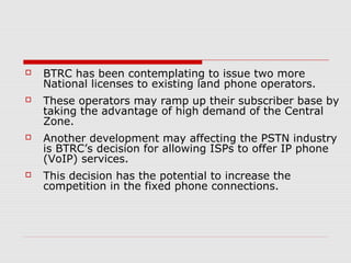 PSTN Overview in BD (ETE 521 L6) | PPT