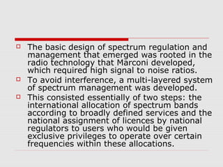 Spectrum Management (ETE 521 L7) | PPT