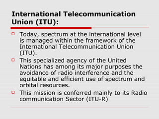 Spectrum Management (ETE 521 L7) | PPT