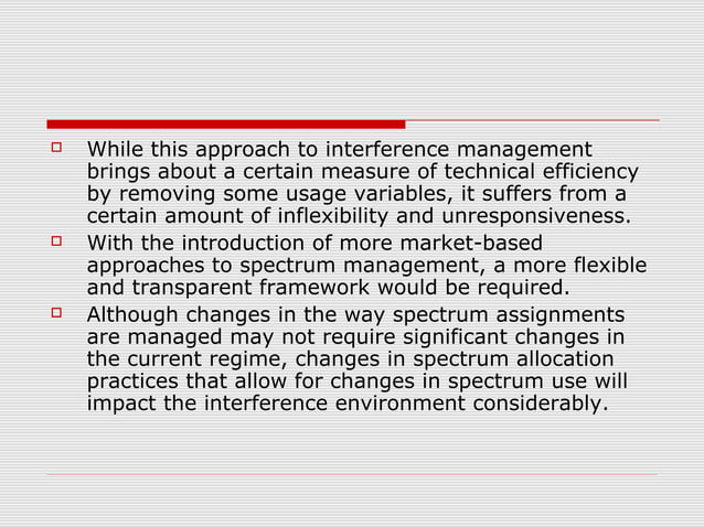 Spectrum Management (ETE 521 L7) | PPT | Internet | Computing