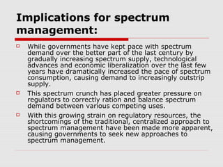 Spectrum Management (ETE 521 L7) | PPT