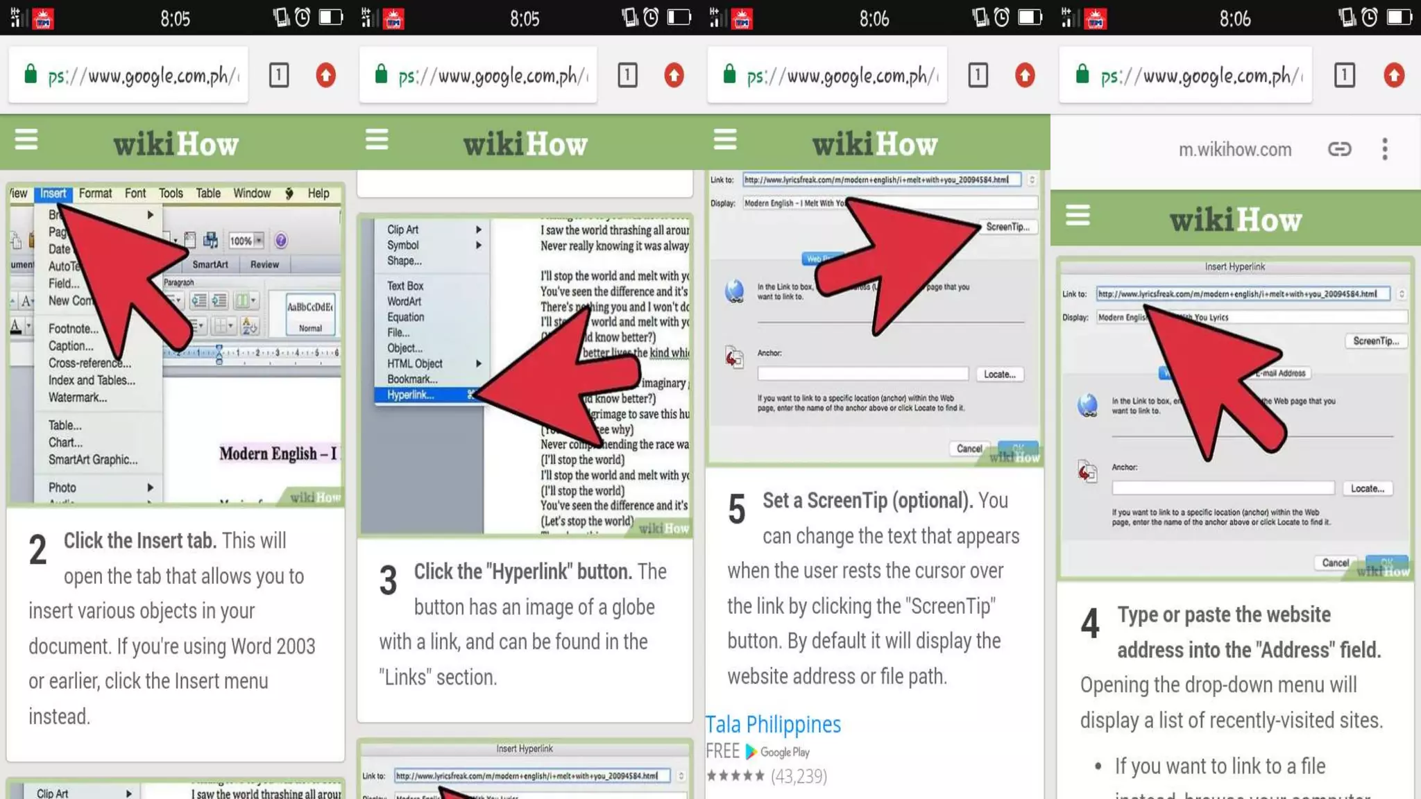 HYPERLINKING IN WORD AND HYPERLINKING IN PRESENTATION | PPTX