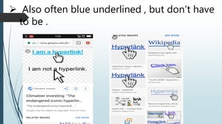 HYPERLINKING IN WORD AND HYPERLINKING IN PRESENTATION | PPTX