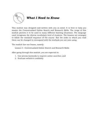 Empowerment Technology: Quarter 1: Module 3 | DOCX