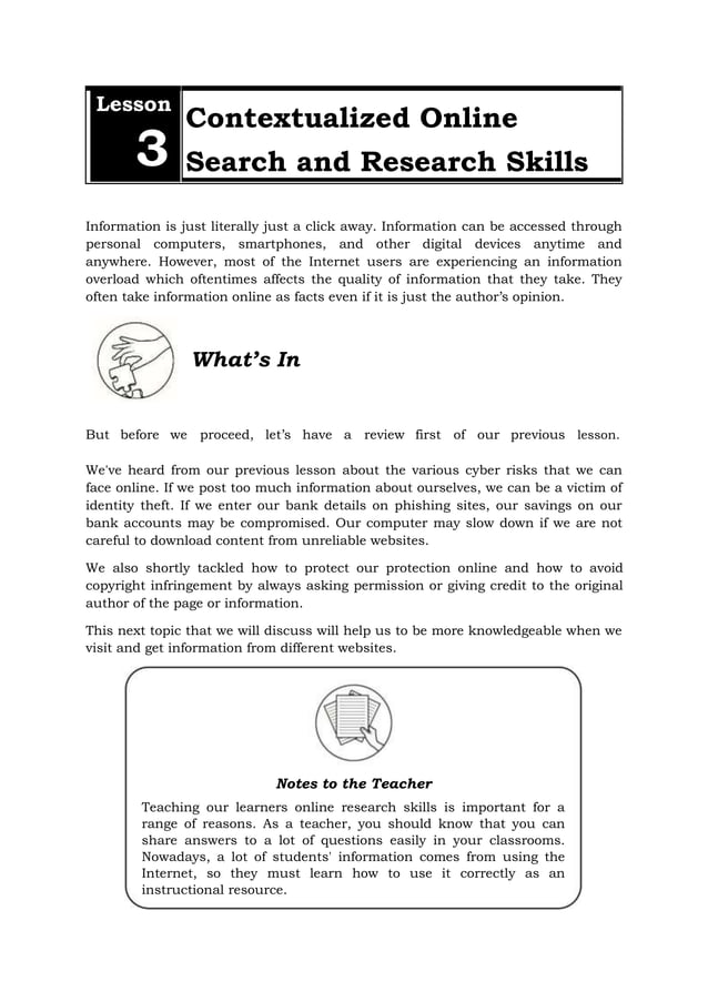 Empowerment Technology: Quarter 1: Module 3 | DOCX