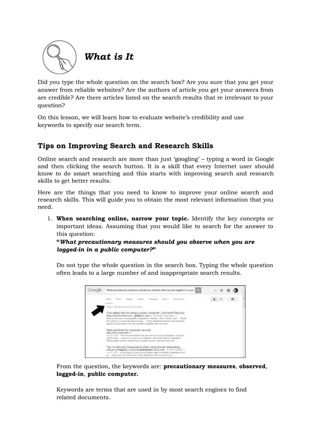 Empowerment Technology: Quarter 1: Module 3 | DOCX