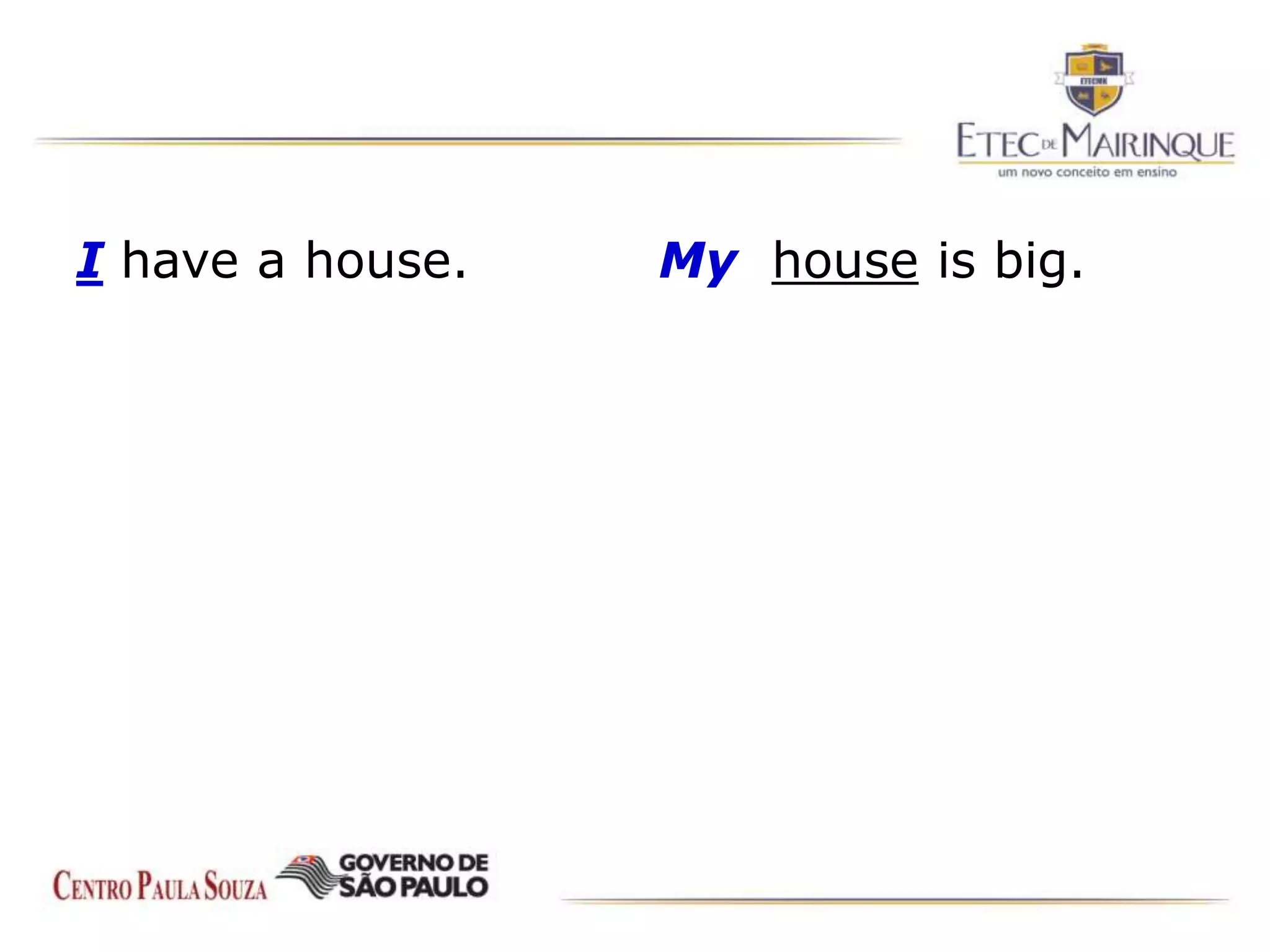 aula 06 - possessive pronouns, double possessive | PPT