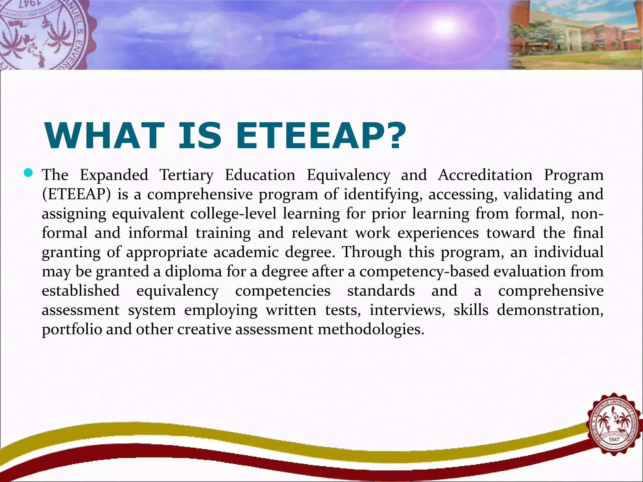 Eteeap (english assignment no. 3) | PPS