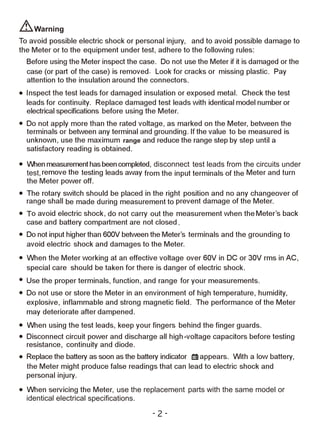 Etekcity MSR-C600 Digital Multimeter User Manual | PDF