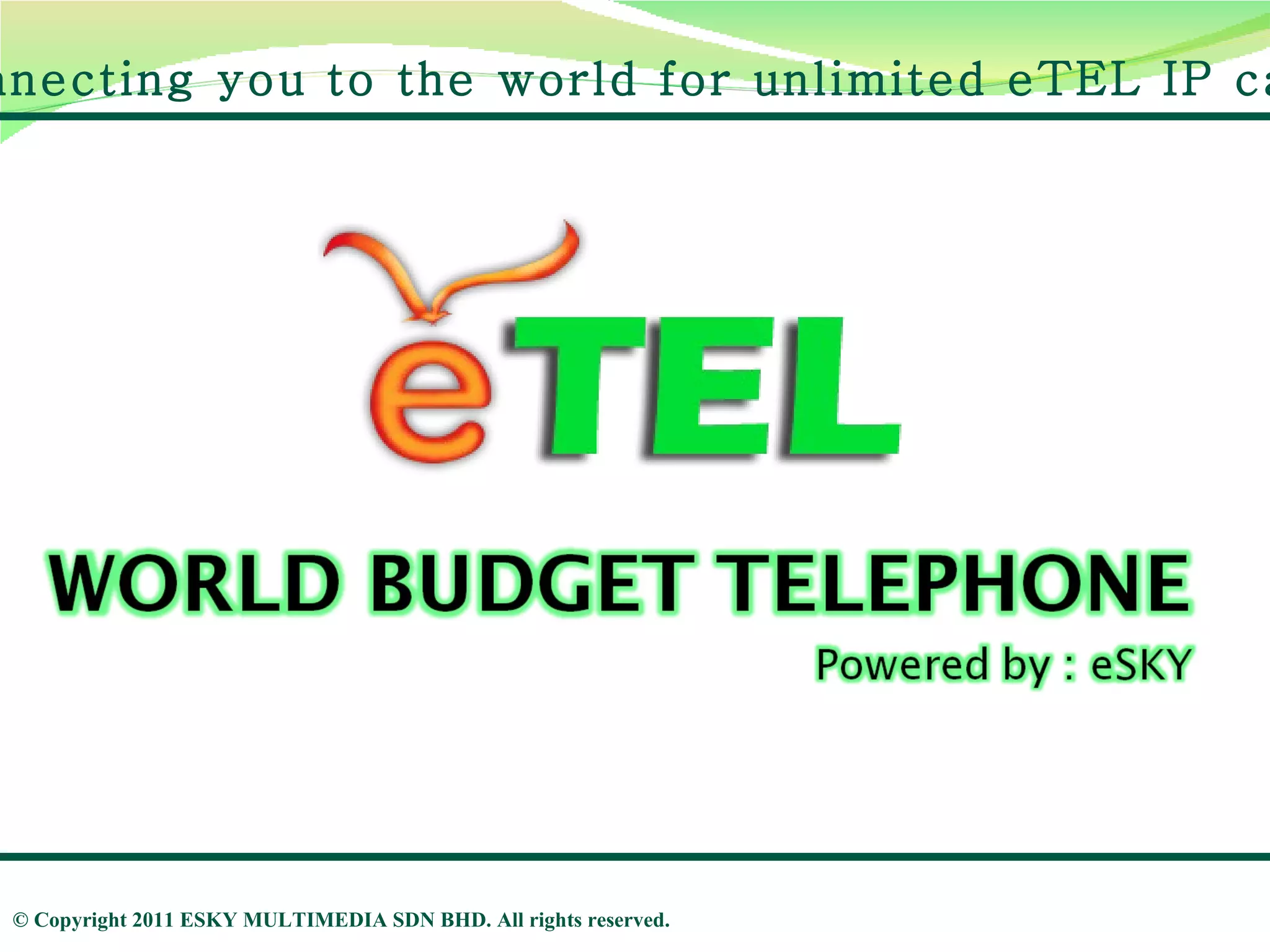 eTEL Corporate Presentation | PPT
