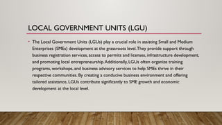 THE BUSINESS and AGENCIES OF THE PHILIPPINES | PPTX | Small and Medium ...