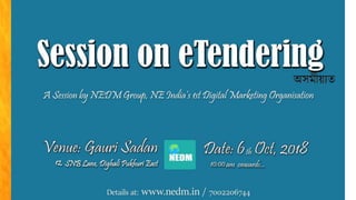 eTendering in 2018: Tenders & Entrepreneurship | PPT