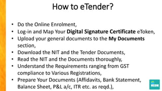 eTendering in 2018: Tenders & Entrepreneurship | PPTX