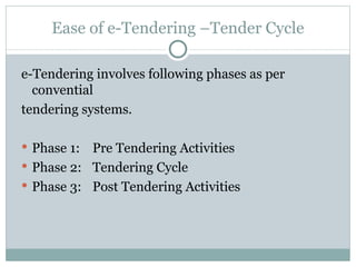 E-tendering | PDF