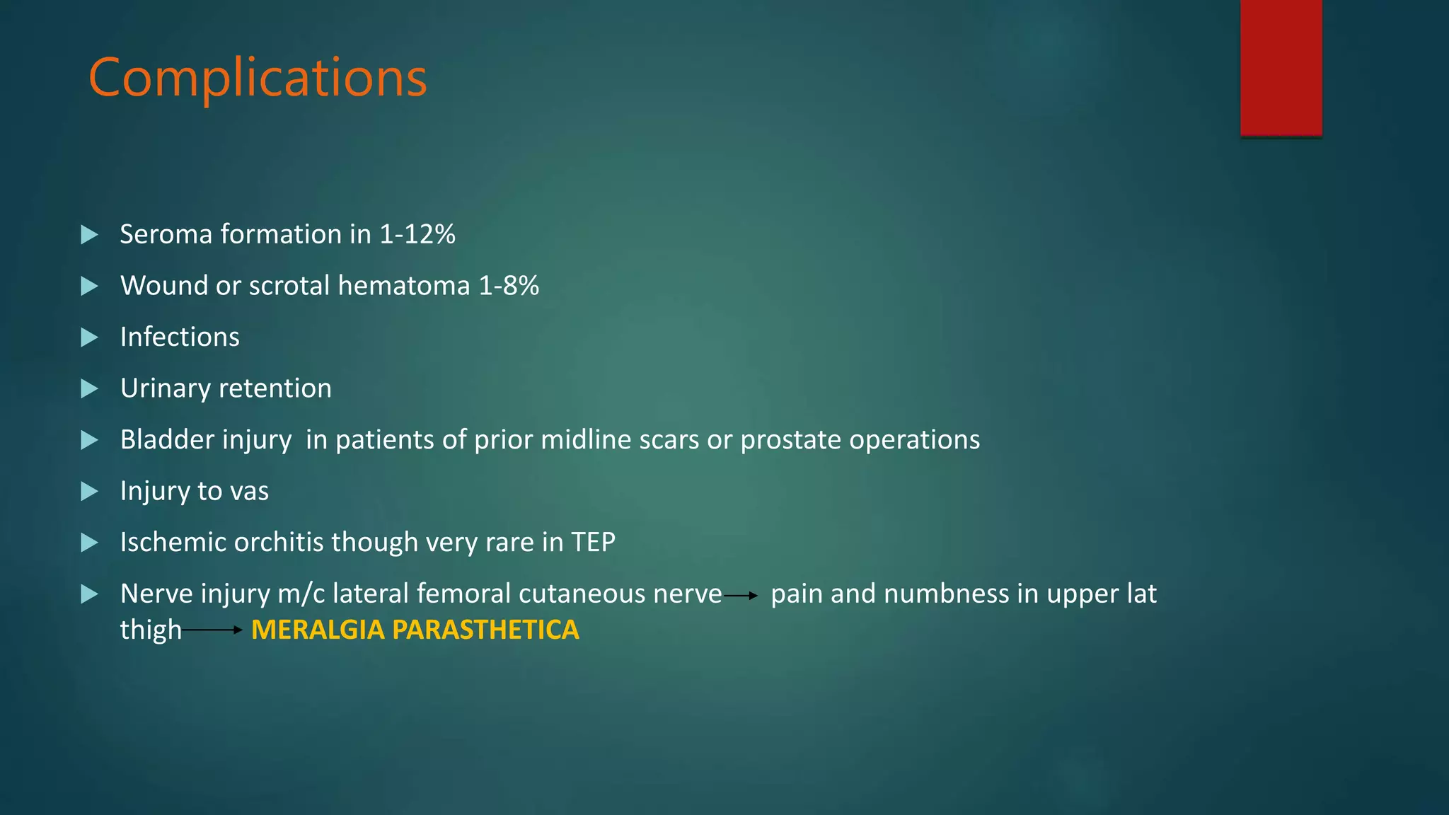 EXTENDED TOTALLY EXTRA-PERITONEAL REPAIR {eTEP} | PPTX