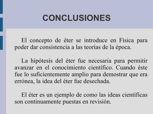 Historia del eter | PPT