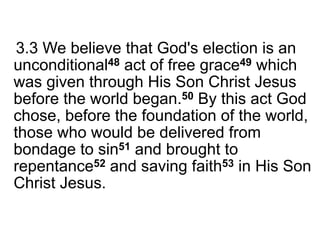 God's Eternal Purpose and Election | PDF