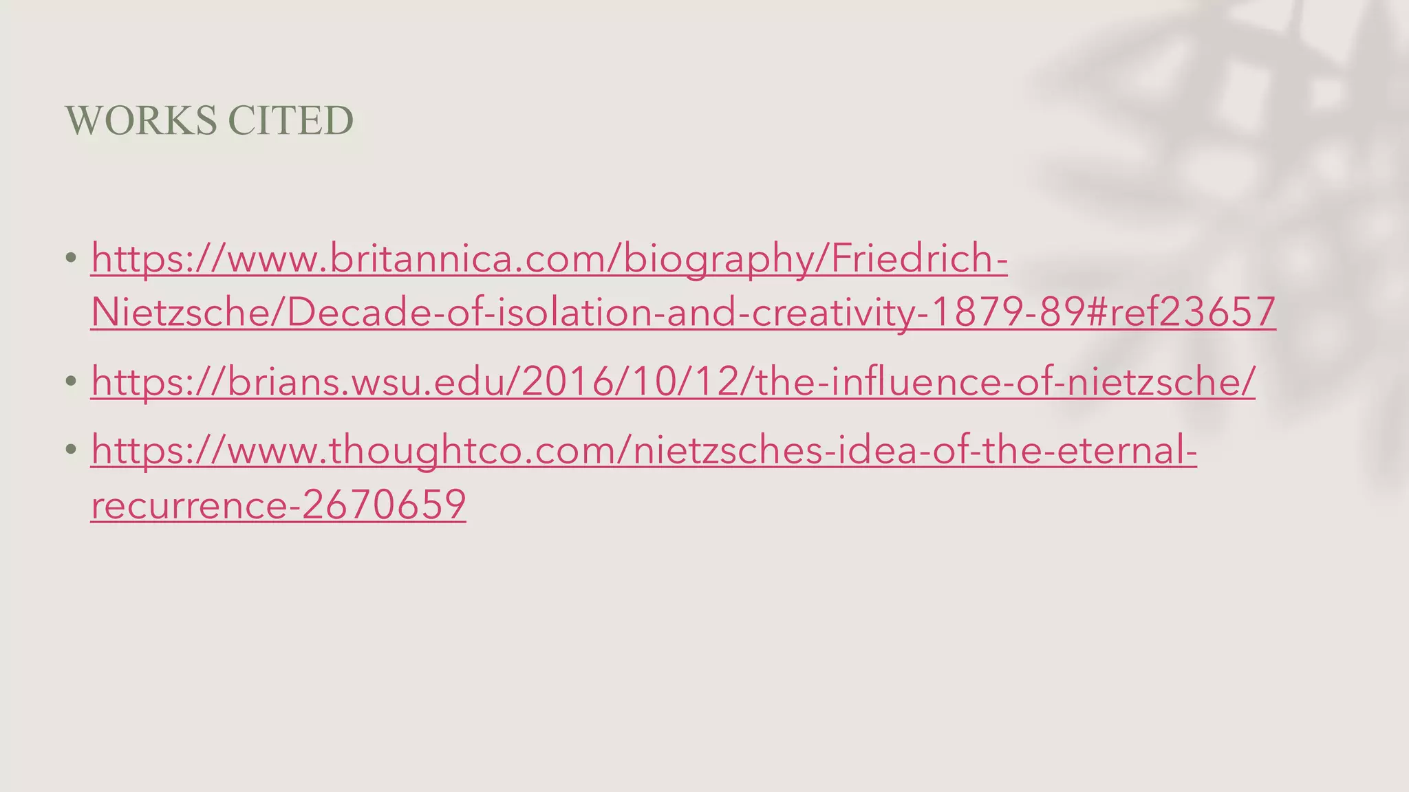 Eternal recurrence powerpoint! (2) | PPT