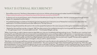 Eternal recurrence powerpoint! (2) | PPT