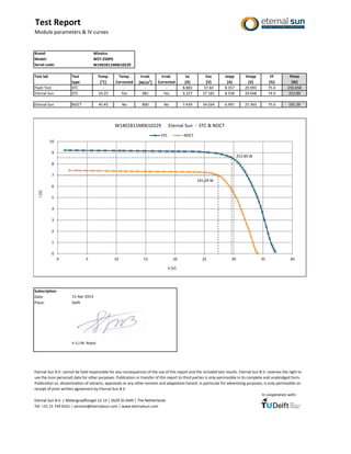 Eternal sun test report winaico wst-250 p6 | PDF