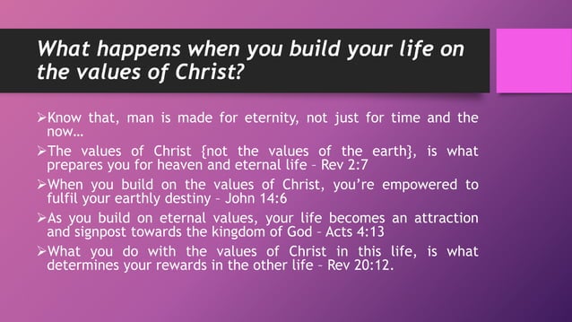 Eternal values | PPT