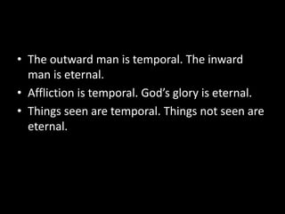 Eternal vs temporal slides | PPTX | Christianity | Religion & Spirituality