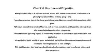 Eternis - Chemistry Behind Phenyl Ethyl Alcohol | PPTX