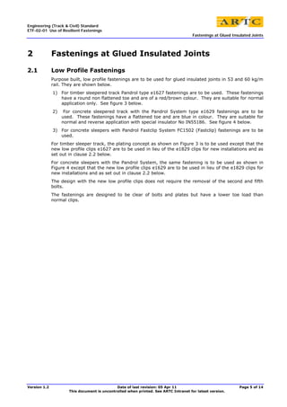 Etf 02-01 - use of resilient fastenings | PDF | Rail Travel | Travel Type