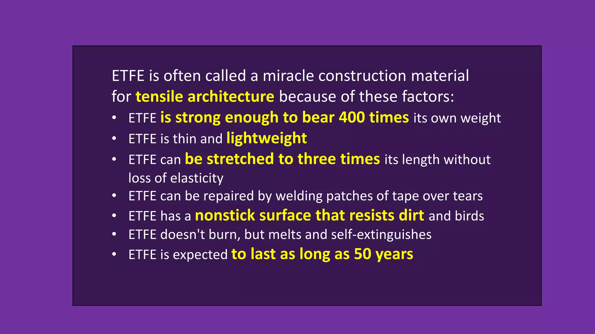 Ethylene tetrafluoroethylene | PPTX