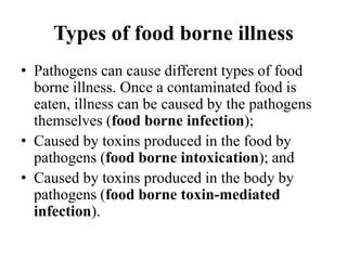 food spoilage and food borne infections | PPTX