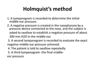 eustachian tube physiology ppt | PPTX