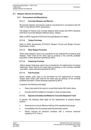 Etg 02-01 - sleepers, bearers and fastenings | PDF