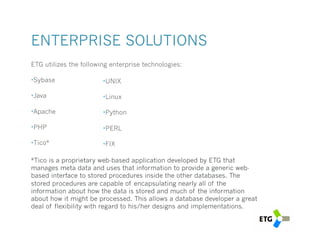 Etg Fall2010 Deck | PPT