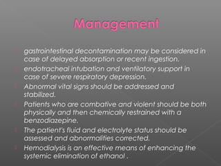 Ethanol toxicity | PPT
