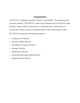 SECP(Security exchange&commission of Pakistan) | DOCX