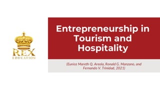 Entrepreneurship in Hospitality and Tourism | PDF