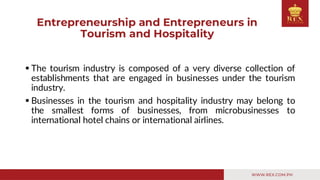 Entrepreneurship in Hospitality and Tourism | PDF