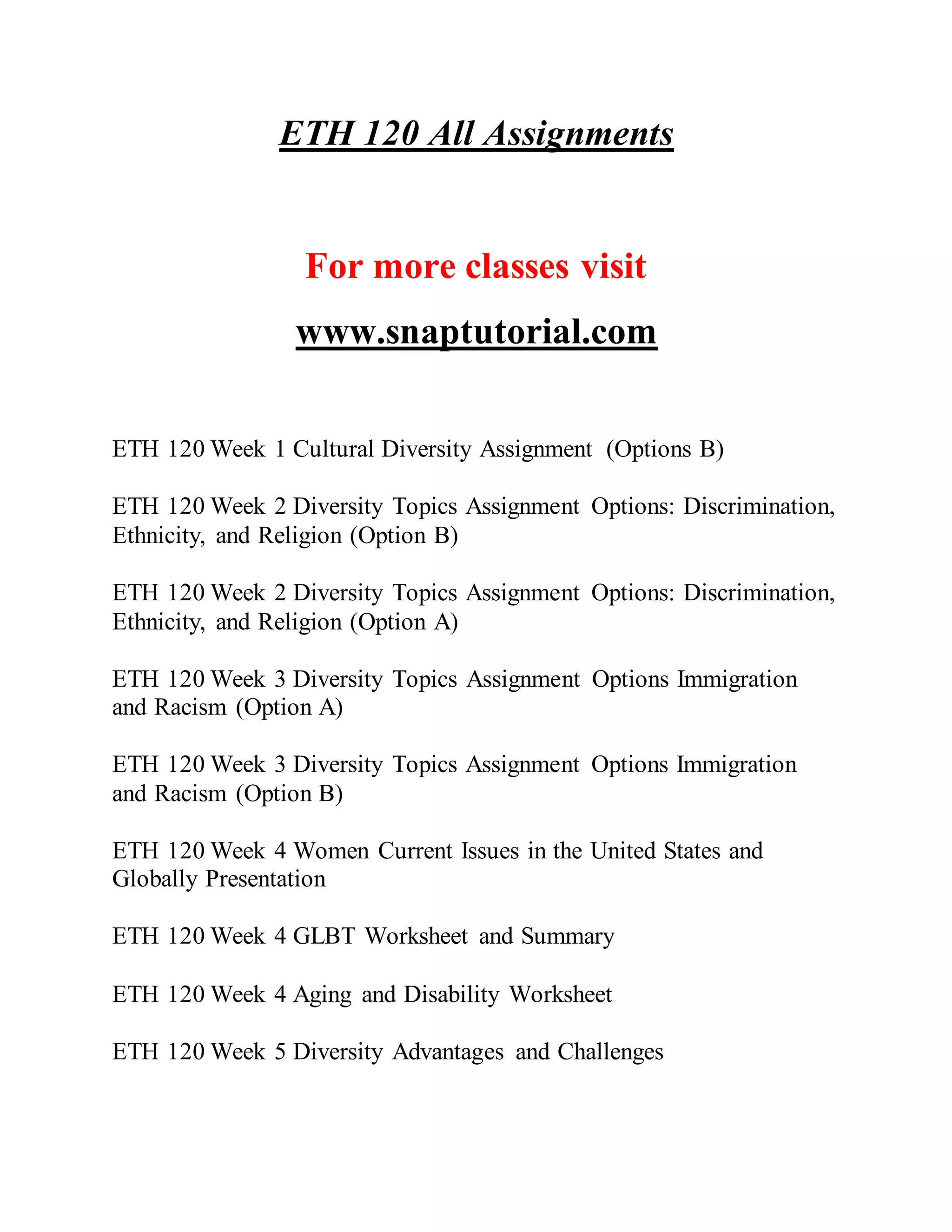 Eth 120 Effective Communication / snaptutorial.com