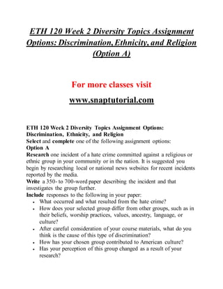 Eth 120 Effective Communication / snaptutorial.com