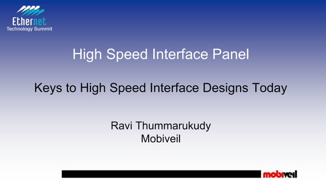 Keys to High Speed Interface Designs Today | PPTX | Computer Networking ...