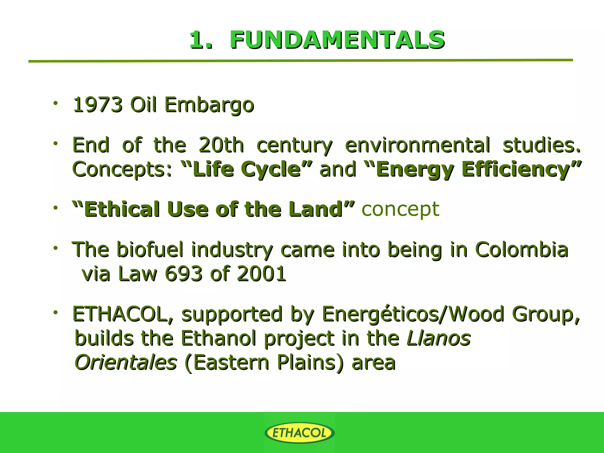 Ethacol Presentacion Power Point Del Proyecto | PPT | Business ...