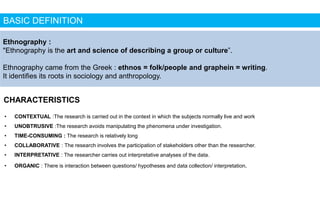 Ethnography | PPTX
